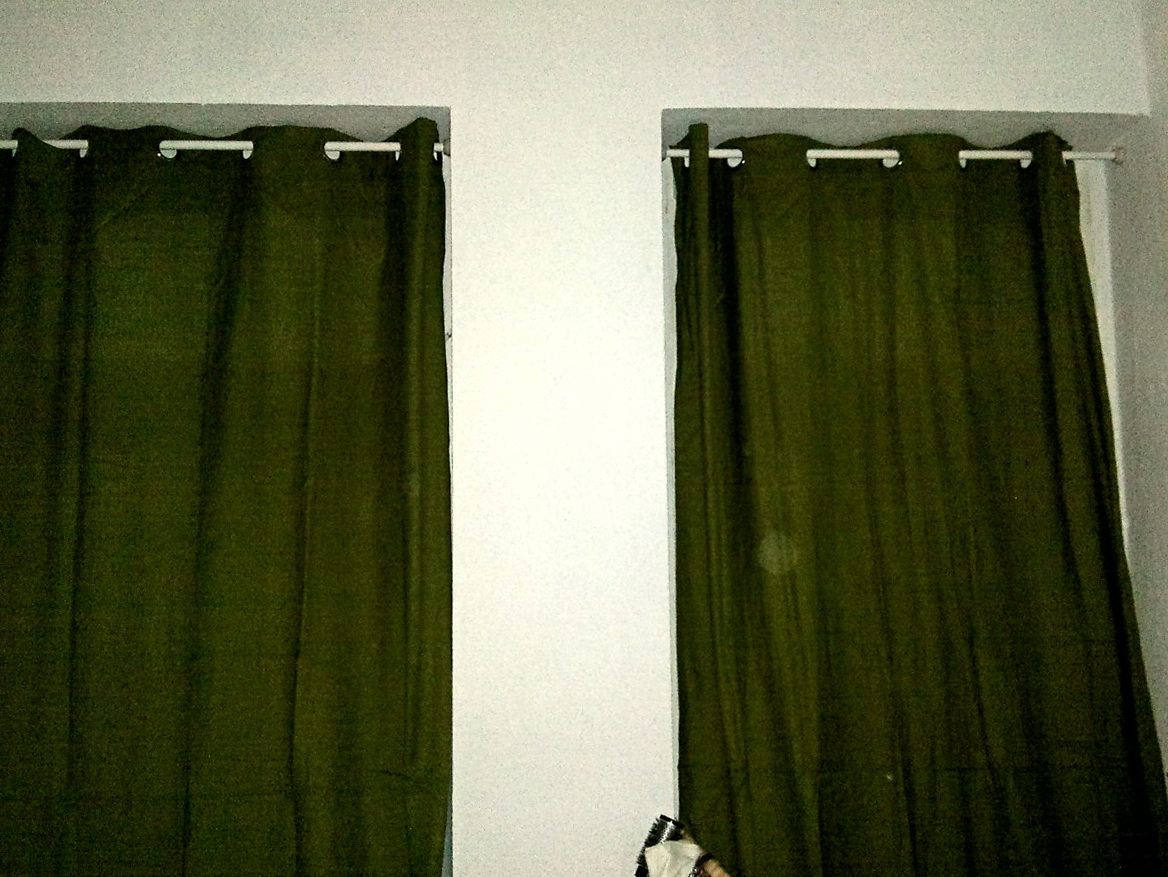 How To Hang Curtains From Ceiling Without Drilling Home Design Ideas